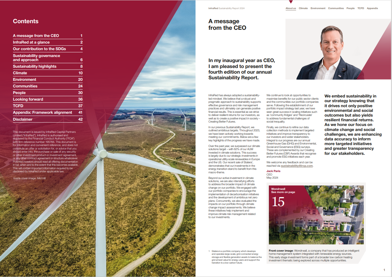 InfraRed Sustainability Report 2024 - InfraRed Capital Partners